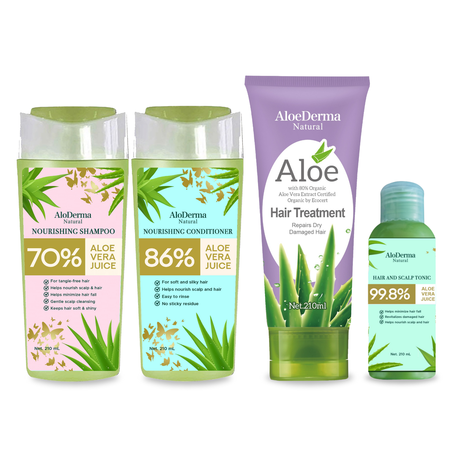 Hair Care Set of 4 – Aloderma